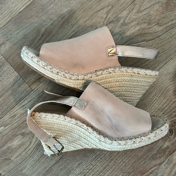 Toms | Shoes | Toms Rose Blush Wedge Espadrilles | Poshmark